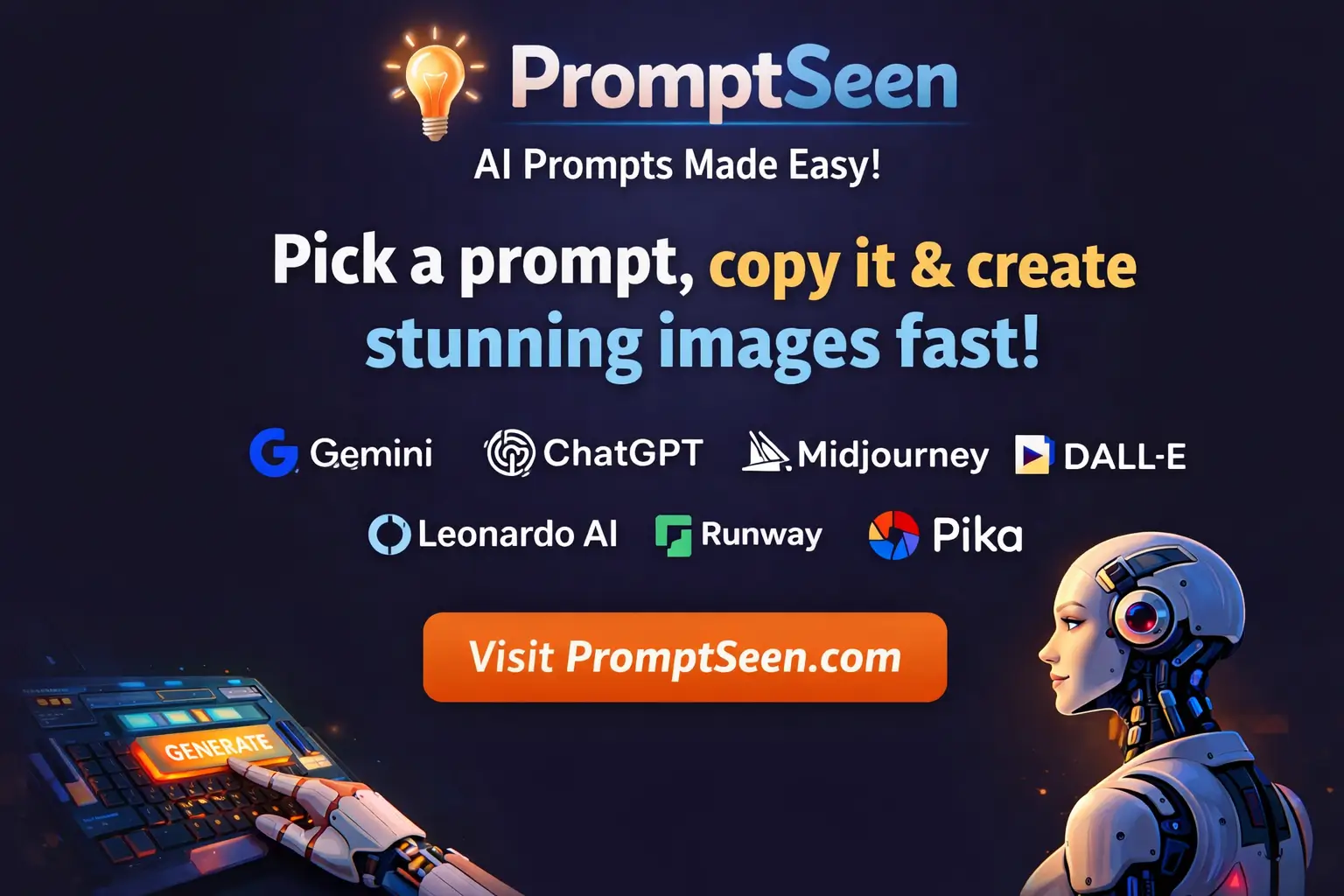Prompt Seen - Best AI Photo Editing Prompts 2026